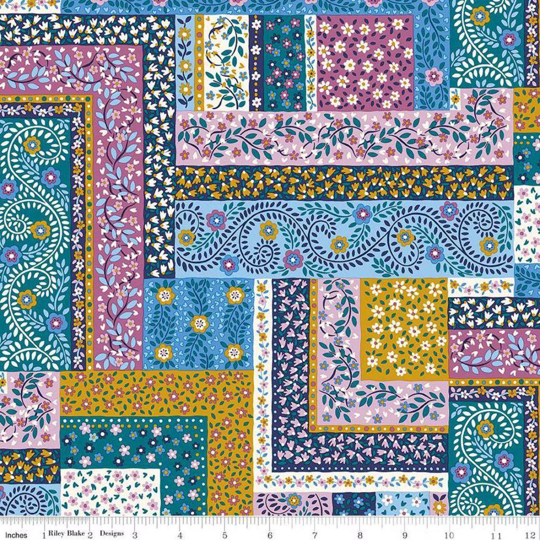 Patchwork Scarves Blue by Liberty Fabrics – Valley Fabrics