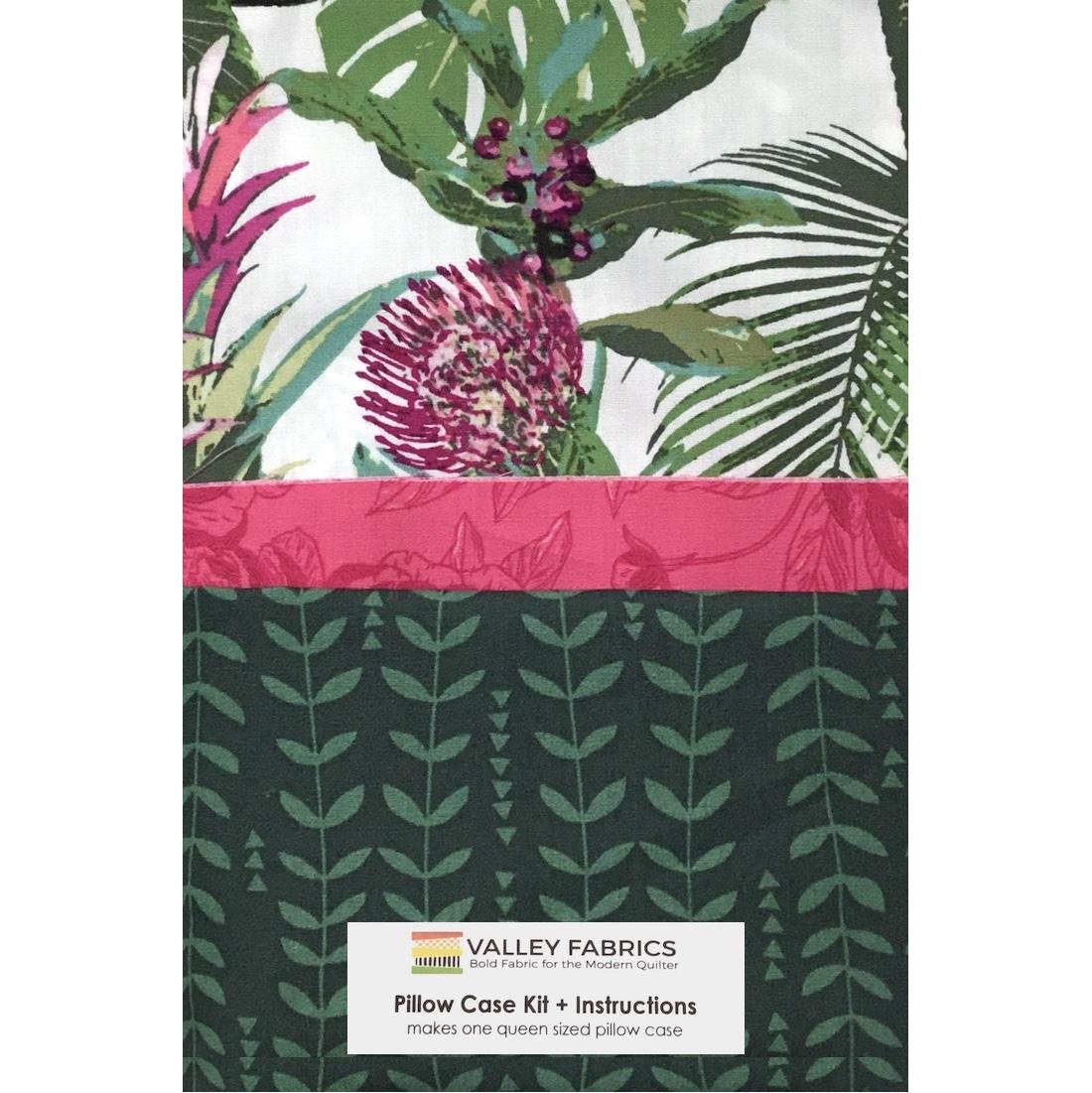 Tropicalia Pillow Case Kit by Valley Fabrics