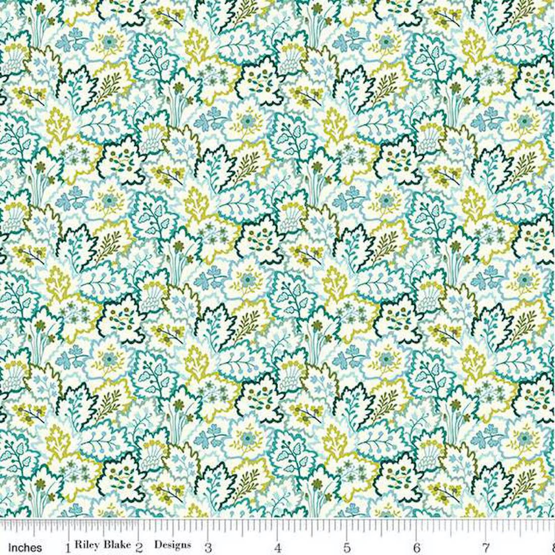 Cascading Leaves Green by Liberty Fabrics – Valley Fabrics