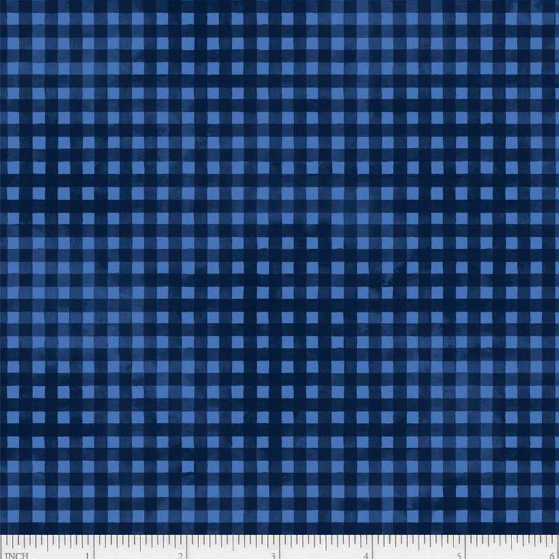 Dark Blue Check by Wendy Sheppard – Valley Fabrics