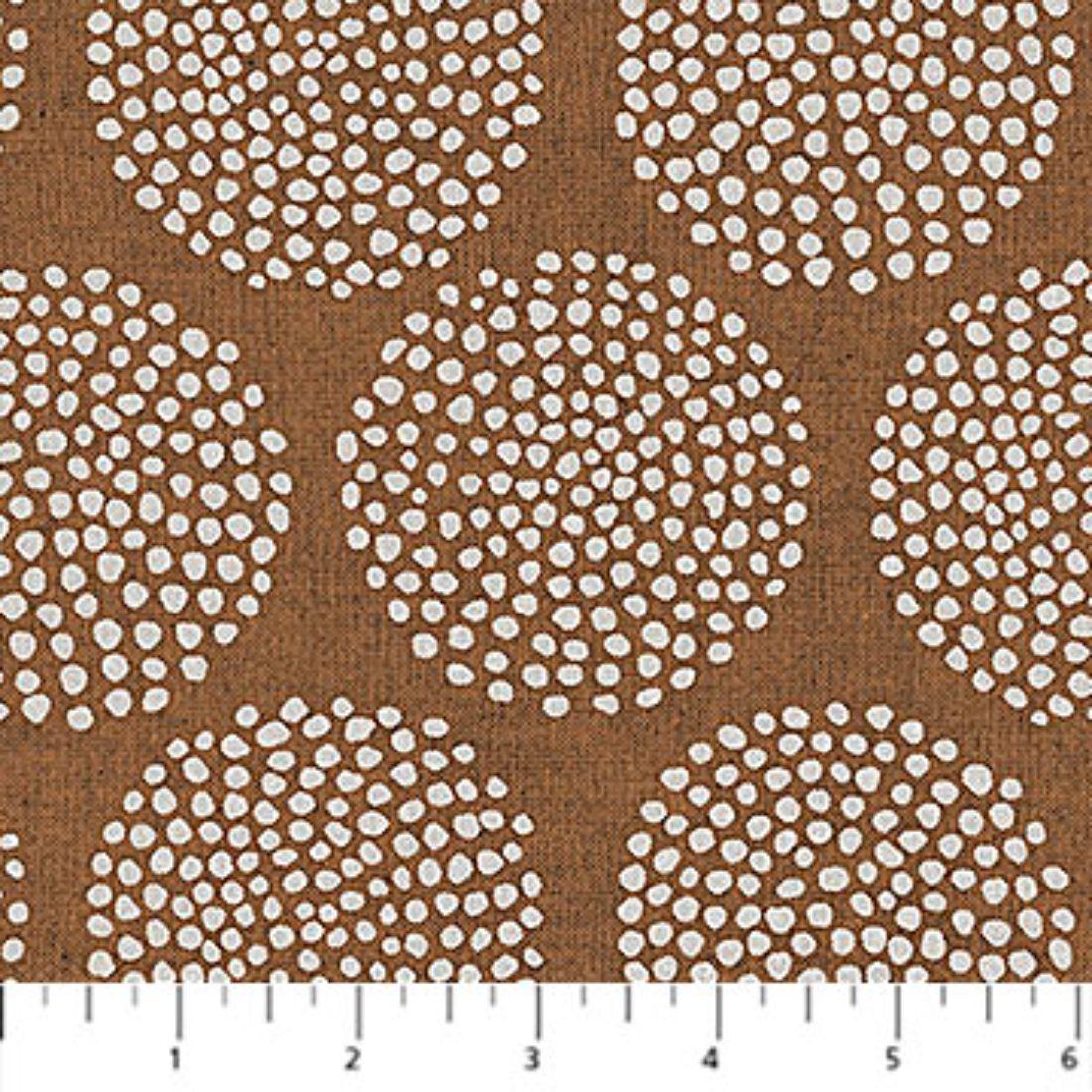 Dotted Circles Rust by Northcott Studio – Valley Fabrics
