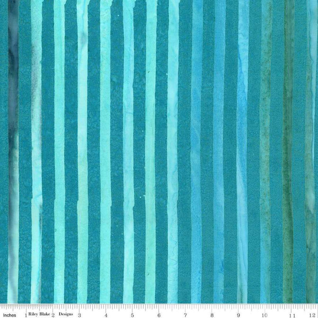 Elemental Stripes Pool Party by Expressions Batiks – Valley Fabrics