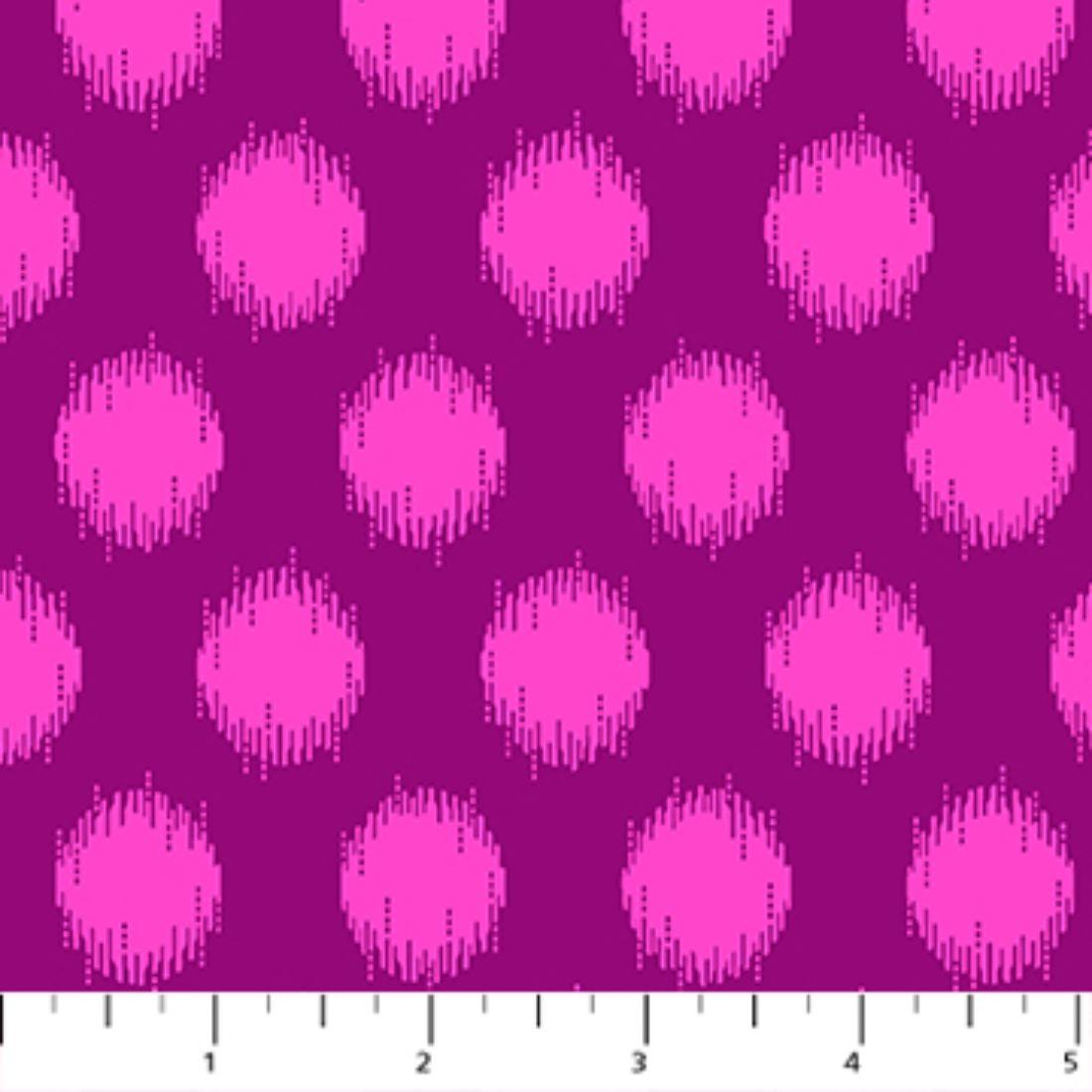 Fuzzy Circles Violet by Heather Bailey – Valley Fabrics
