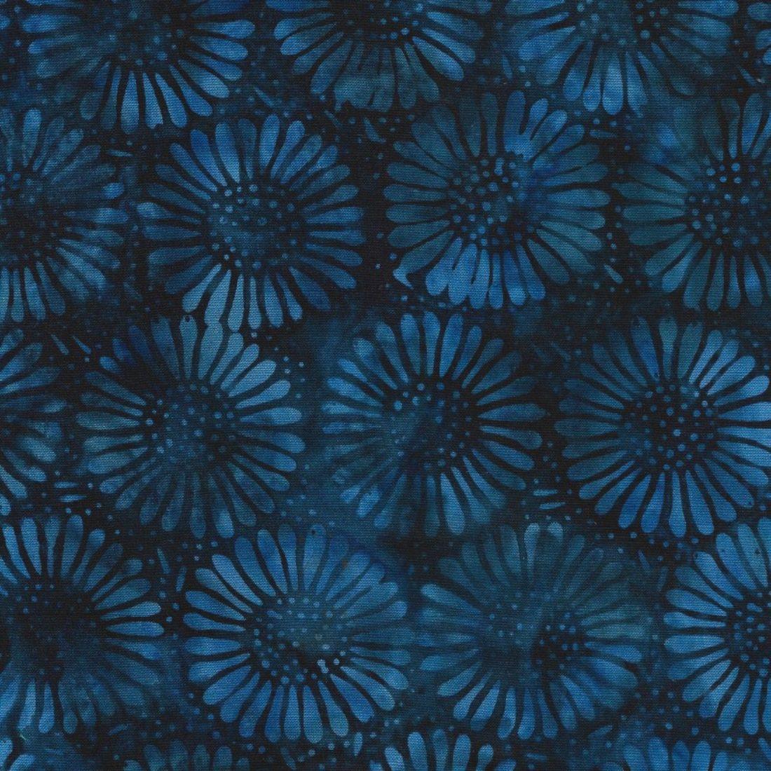 Large Daisy Blue Storm by Kathy Engle – Valley Fabrics