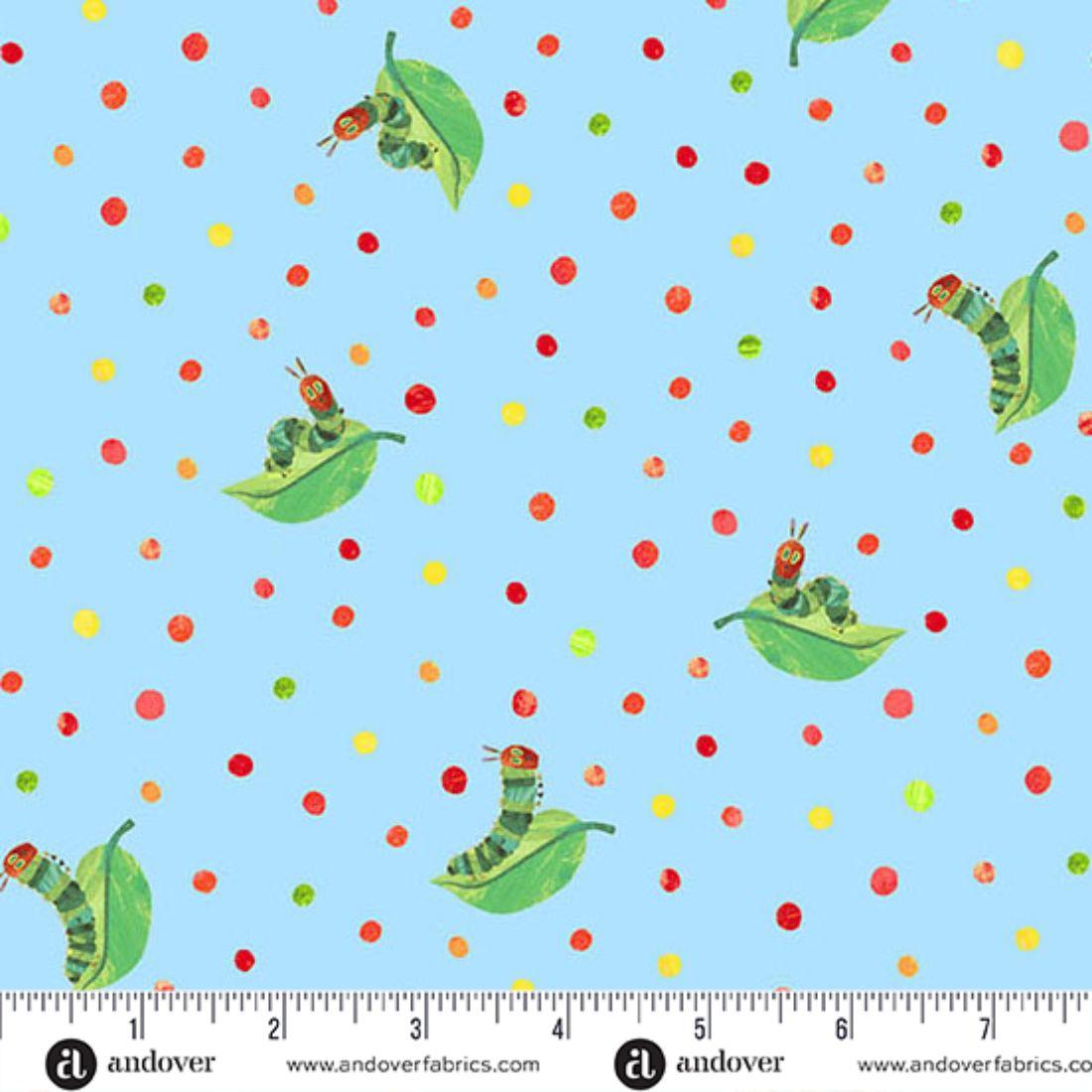 Leafing Around Powder Blue by Eric Carle – Valley Fabrics