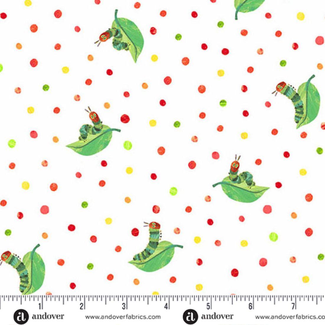 Leafing Around White by Eric Carle – Valley Fabrics
