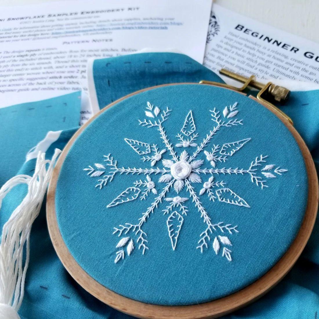 Mini Snowflake Sampler Ornament by JLE Designs – Valley Fabrics