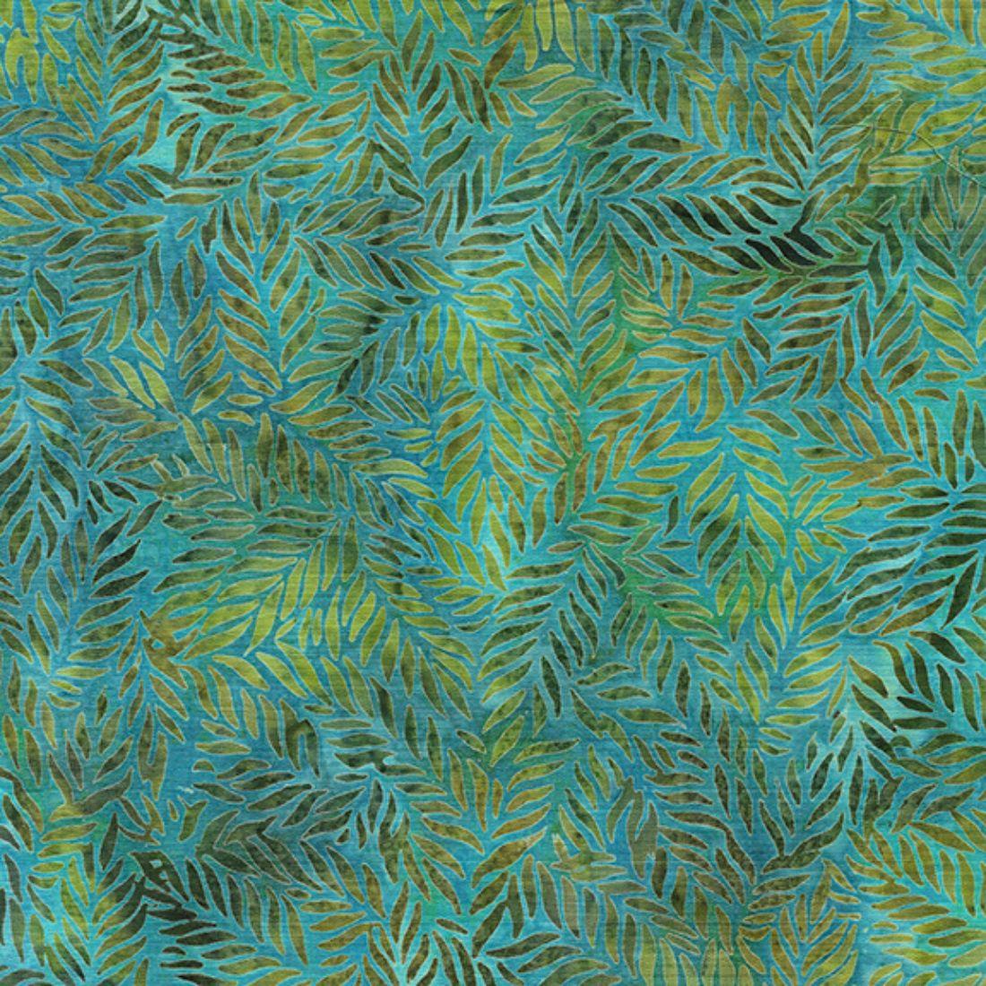 Mini Tossed Leaves Teal by IB Studio – Valley Fabrics