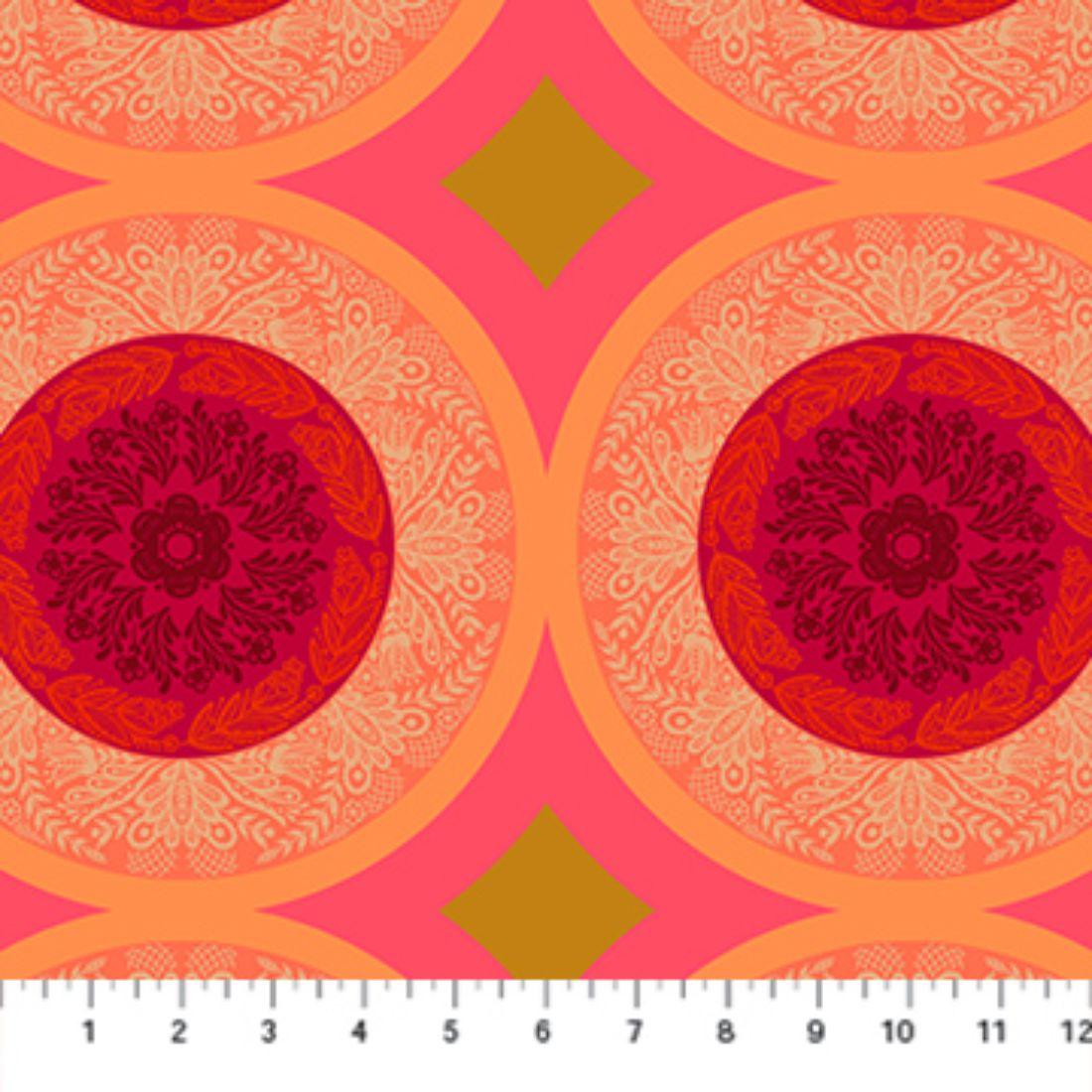 Ornamental Circles Taffy by Anna Maria Textiles – Valley Fabrics