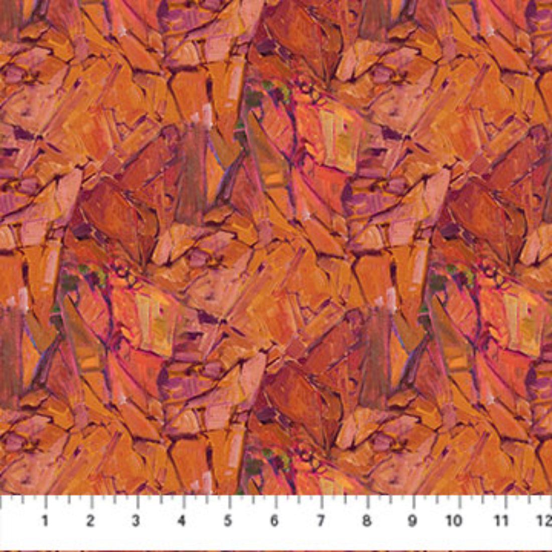 Painterly Texture Rust by Erin Hanson – Valley Fabrics