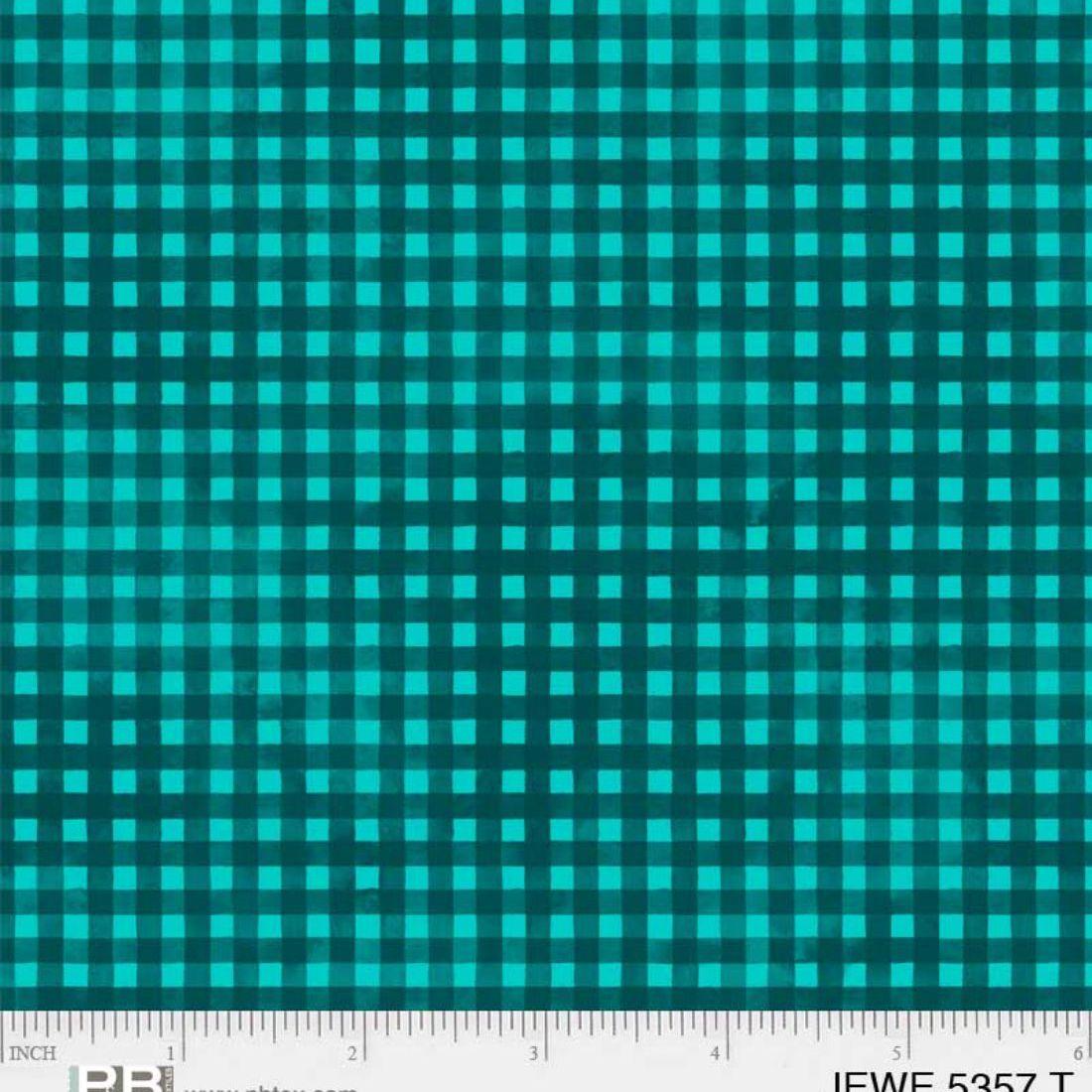 Teal Check by Wendy Sheppard – Valley Fabrics