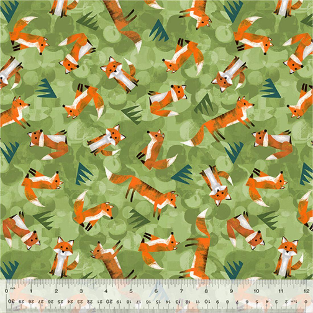 Wild Foxes Leaf by Gareth Lucas – Valley Fabrics