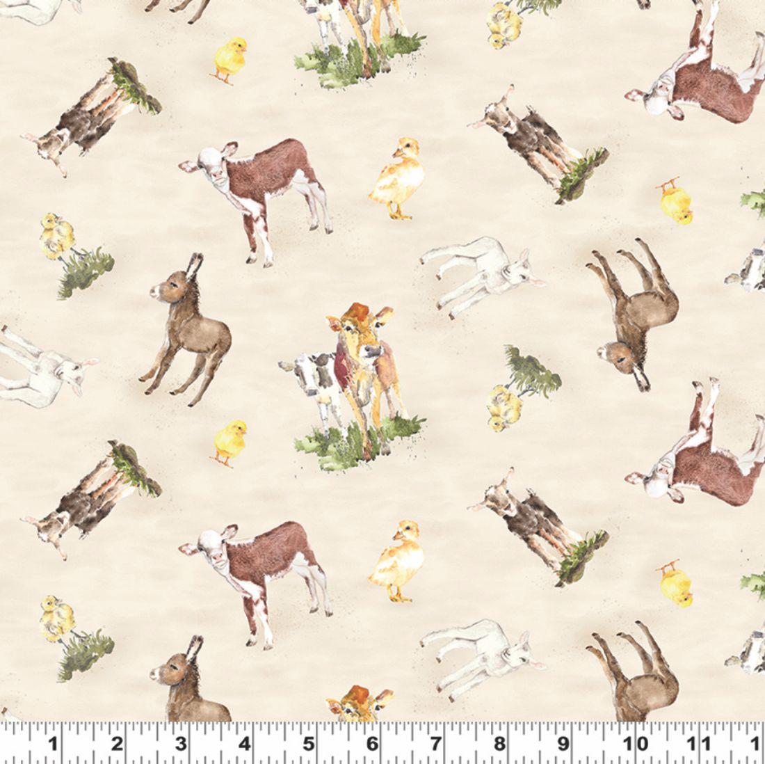 Baby Animals Light Khaki by Lexi Grenzer – Valley Fabrics