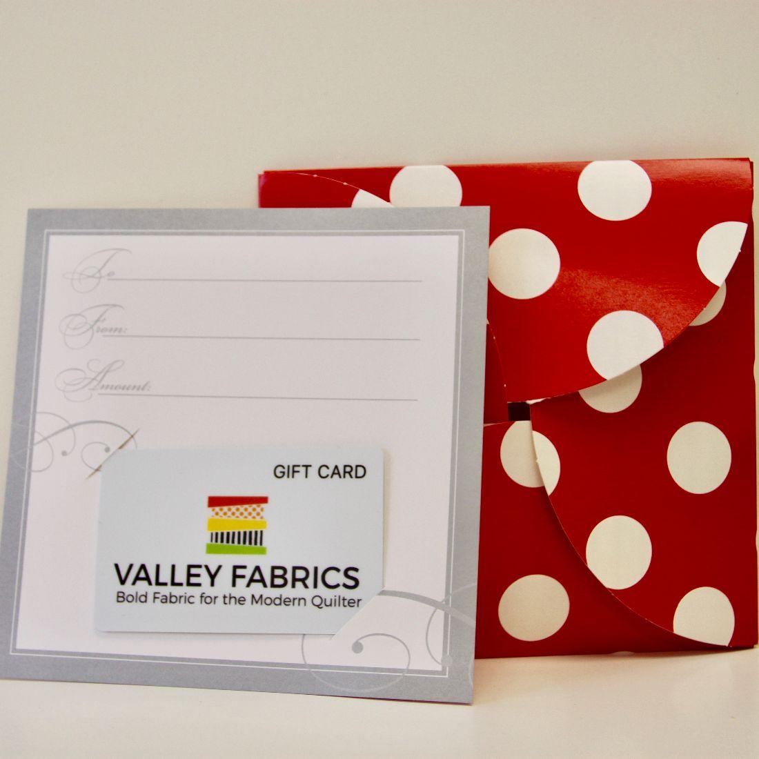 Gift Card For in-Store Use Only – Valley Fabrics