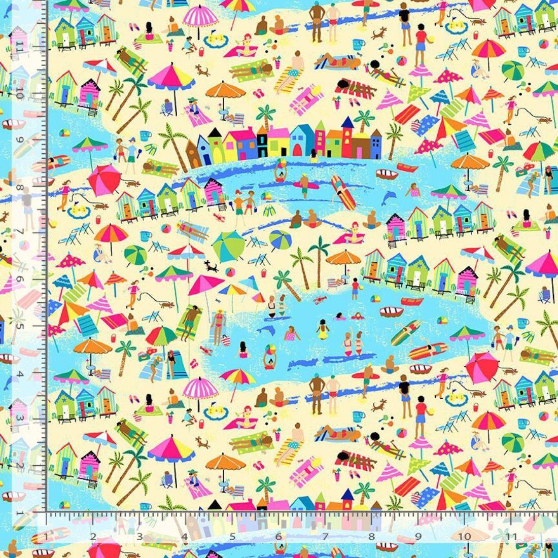 Mini Beach Scene by Gail Cadden – Valley Fabrics