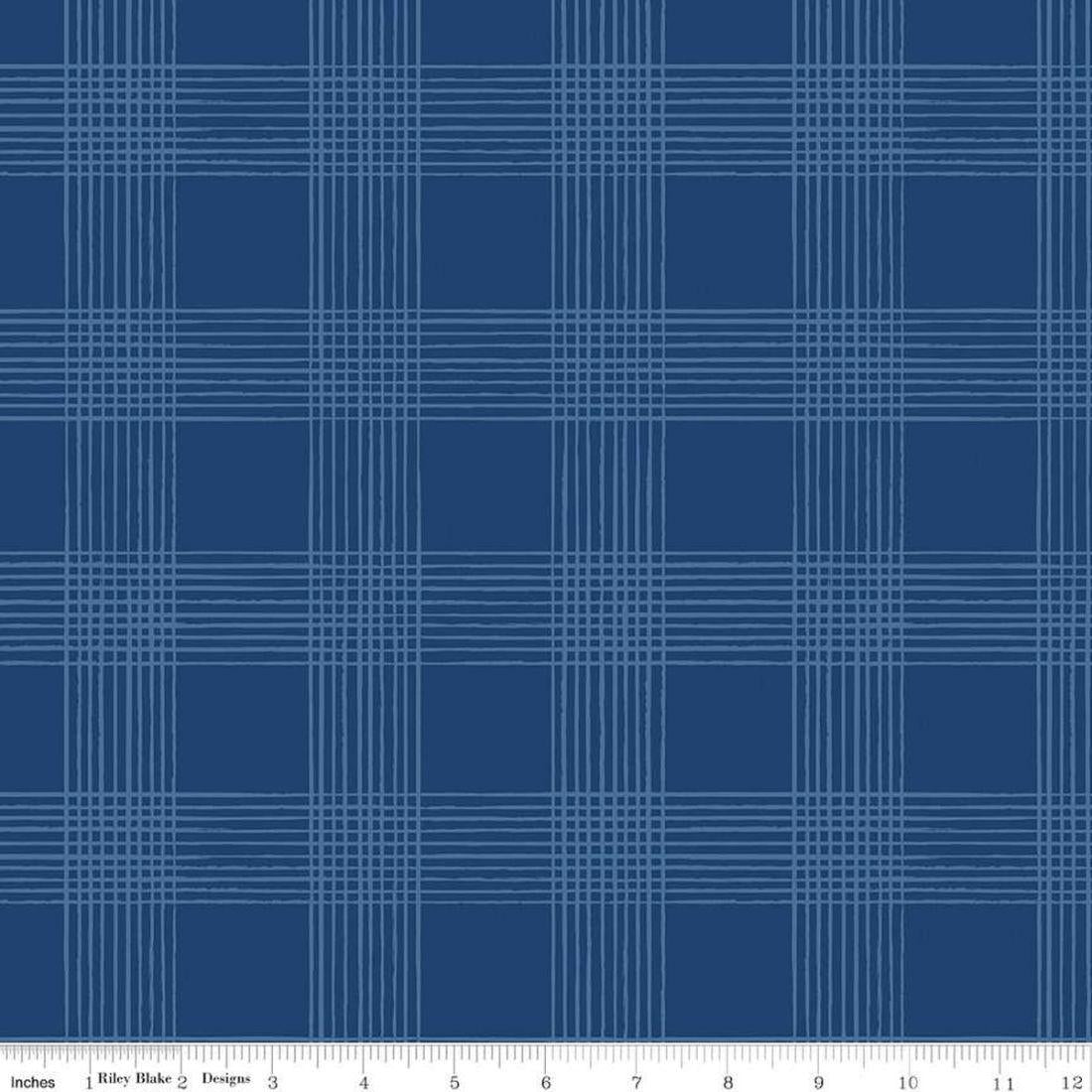 Plaid Navy by My Mind's Eye – Valley Fabrics